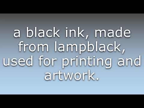 What does Indian ink mean?