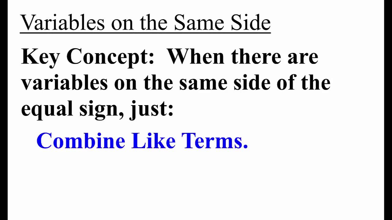 Solving Equations Using the Balancing Method