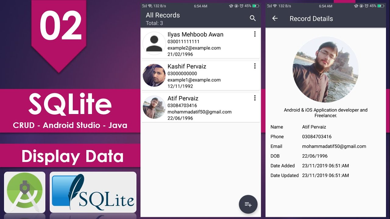 SQLite Android Course | Part 02 | Show Records