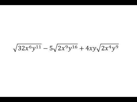 Add and Subtract Square Root Expressions with Variables (Adv) | Math ...