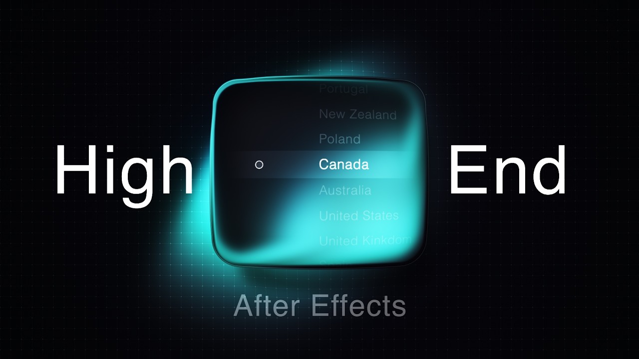 Create High-End SaaS Panels: Vibrant Glass UI in After Effects