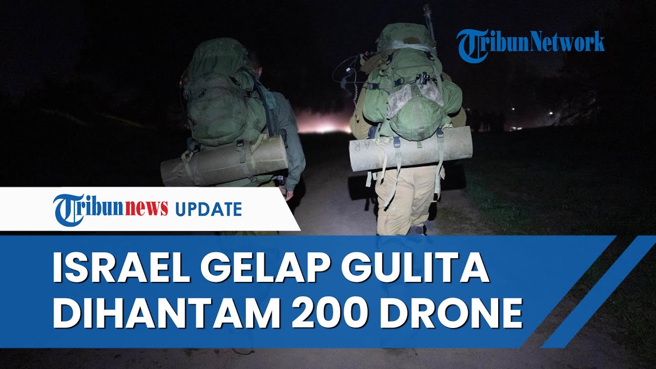 Buntut Serangan 200 Drone Iran: Israel Matikan Seluruh Aliran Listrik ...