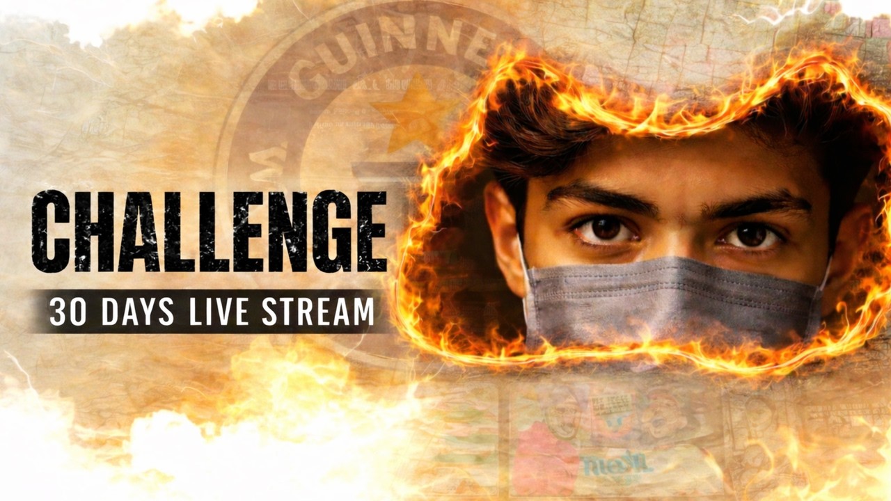 30 DAYS 720 HOURS LIVE STREAM CHALLENGE NONSTOP 🫨 ! NO BREAK NO SLEEP 🚀
