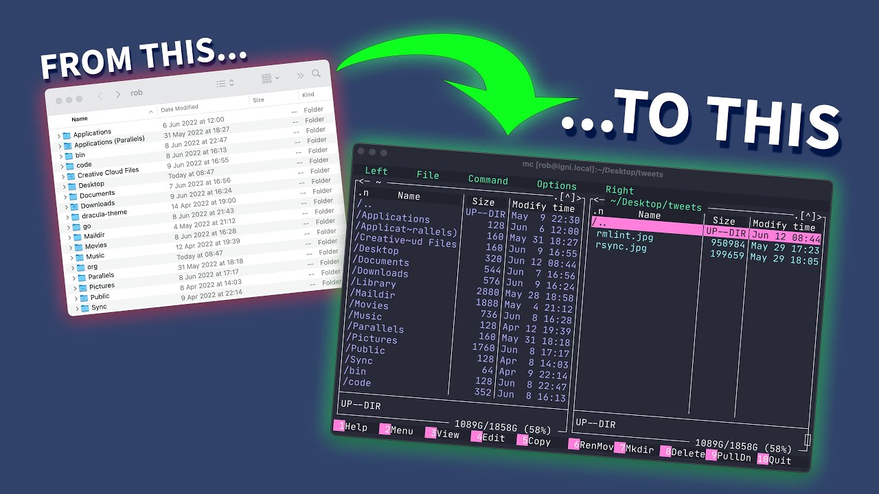 My FAVORITE File Manager - Complete Midnight Commander Tutorial