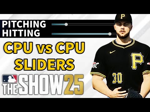The BEST CPU vs CPU Sliders in MLB the Show 25!! (+How to Play CPU vs CPU in Franchise Mode)