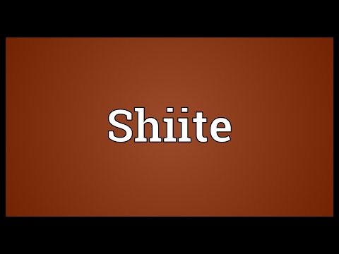 Shiite Meaning