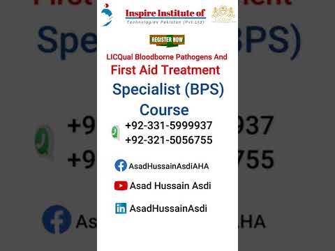 #licqual #Bloodborne #Pathogens and #firstaid #Treatment #specialist (BPS) #course #islamabad