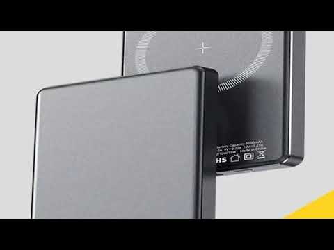 Essager Thin Wireless Power Bank Magnetic 20W 5000mAh Portable Fast Charging External Battery for Ma
