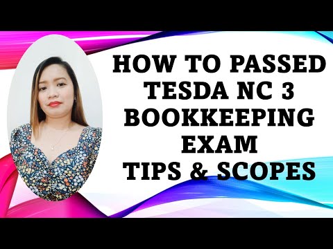 HOW TO PASSED TESDA NC 3 BOOKKEEPING ASSESSMENT?