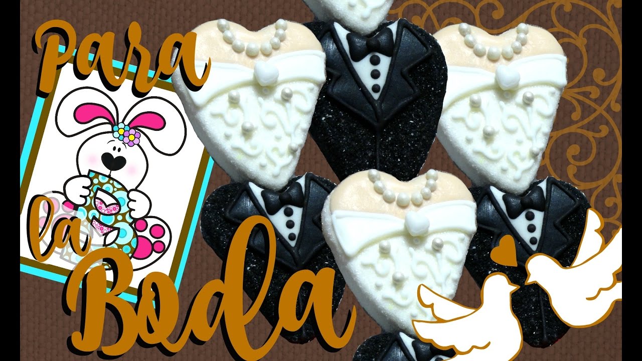 Como hacer una paleta para boda de bombón - bomgoletas - Super fácil