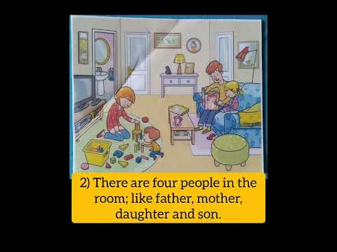 Describing a picture : 09 | (Family in a room)