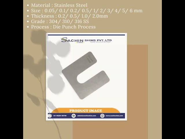 Stainless Steel Shims - Pre Cut Shim Kit Tin Box Thik 50x50 India ...
