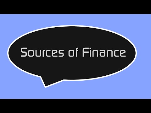 Sources of Finance - N5 Business Management