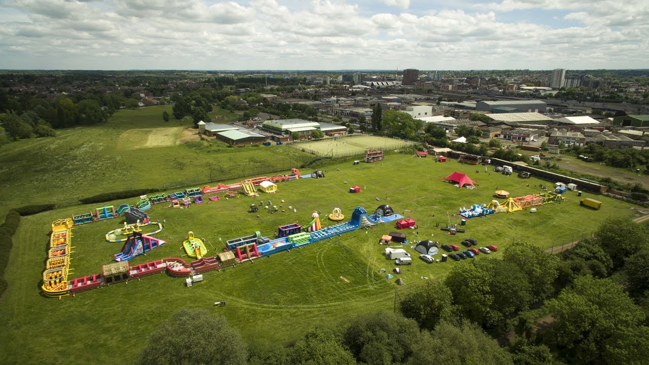 The world's longest inflatable obstacle course is coming here and here ...