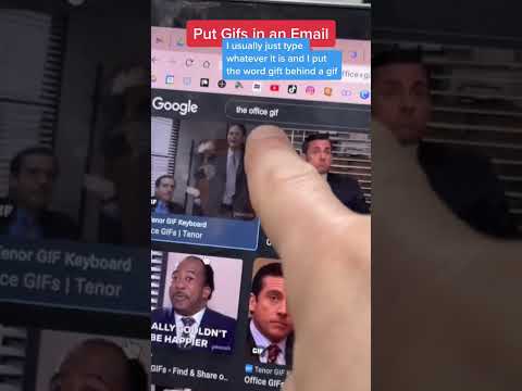 the absolute EASIEST way to put a gif in an email! #googletips