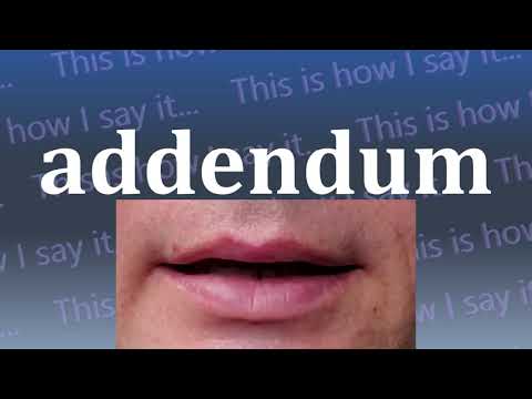 This is How I Say...addendum