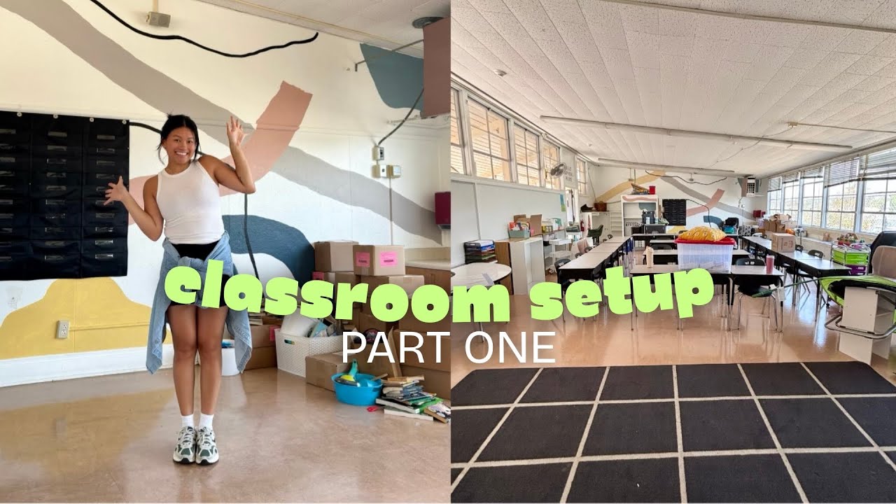 CLASSROOM SETUP PT. 1 | moving classrooms!! (is no joke)