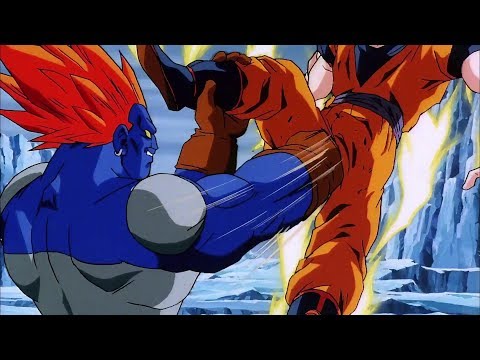 Goku es golpeado por el Super Andriode 13