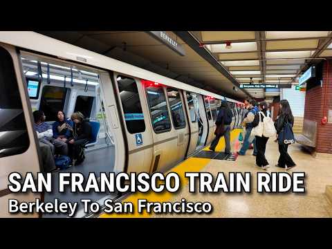 SAN FRANCISCO Train Ride | Berkeley to San Francisco | on Saturday - June 25, 2025 | 4K Video
