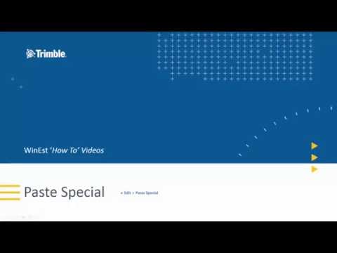 WinEst: Paste Special