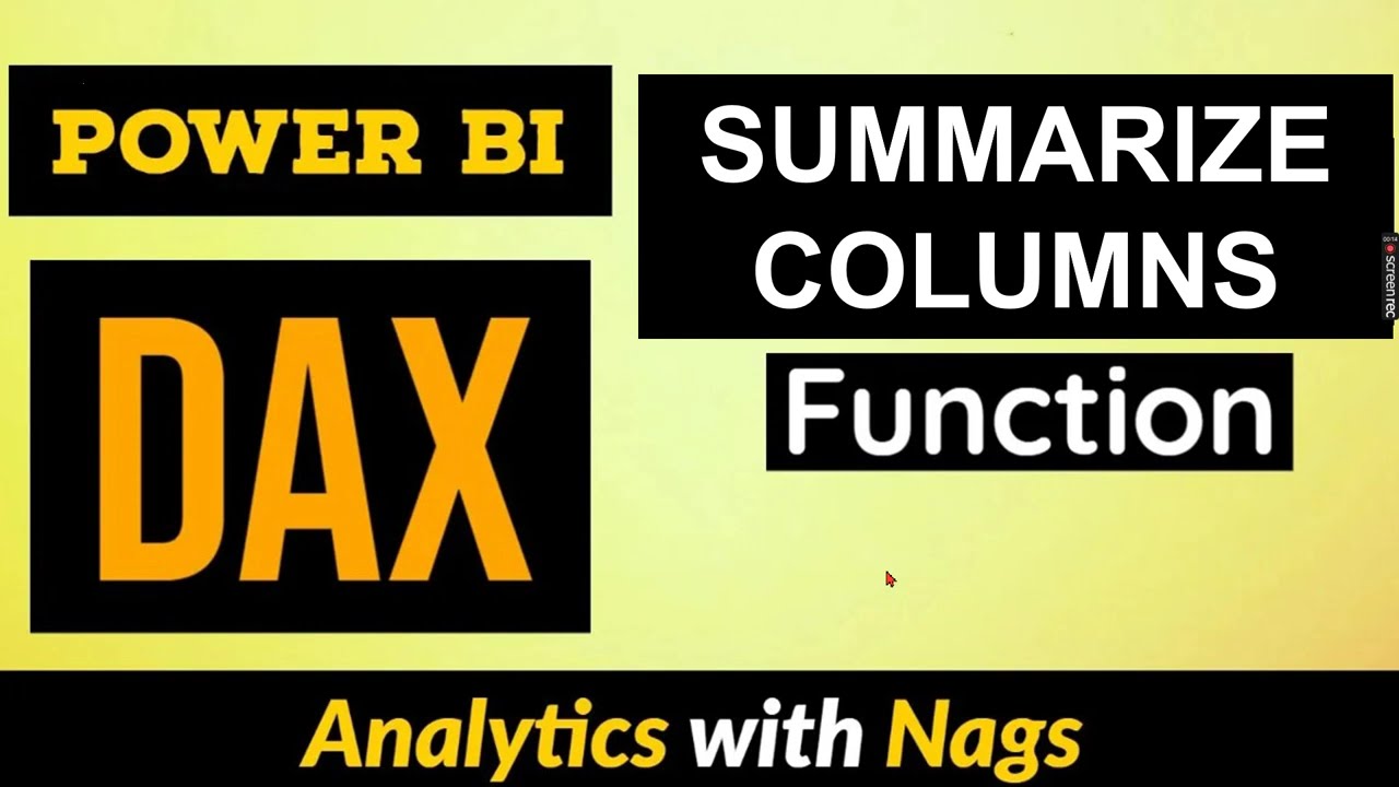 What is SUMMARIZECOLUMNS Functions in DAX | Power BI DAX (51)