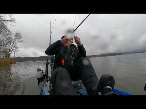 Hail + Rain Bite (Lake Musconetcong, NJ)
