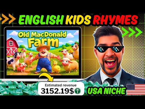 How i make english nursey rhymes for USA audience | Best text to video generator for Kids rhymes
