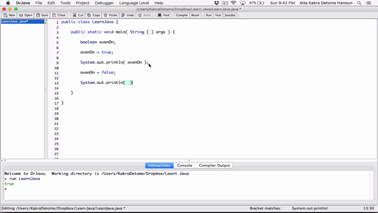 24. Primitive data type: boolean - Learn Java