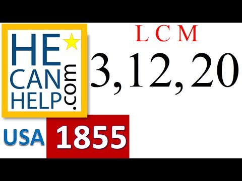 1855 {HECANHELP.COM} LCM in about 2 Minutes Least Common Multiple Developmental Math