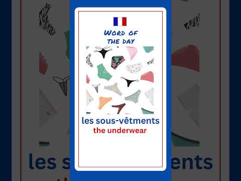 How To Say Underwear In French | French For Beginners