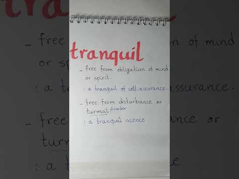 meaning of tranquil 😮😮😯😯