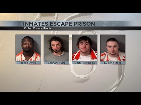 Prison escape: four inmates escape central Illinois jail