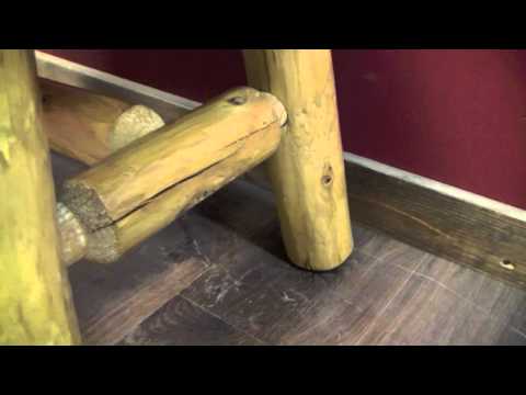 Cedar Log Oval Log Coffee Table from Lakeland Mills