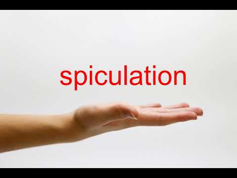 How to Pronounce spiculation - American English