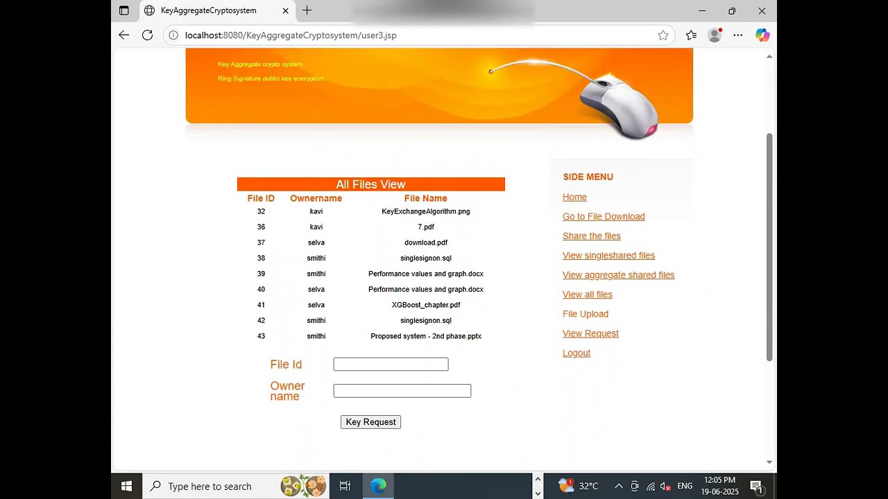 Multi-file Key Aggregate Ring Sign Cryptosystem - Final year projects | JAVA | MySQL