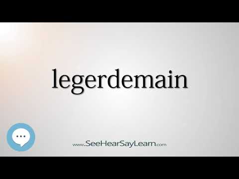 legerdemain   330 Hard English Words with Definitions   SeeHearSayLearn 🔊