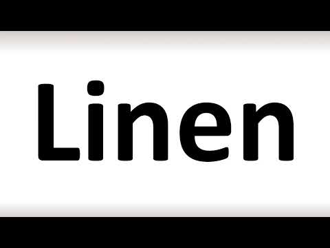 How to Pronounce Linen (correctly!)