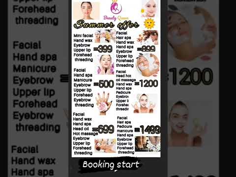 ~•√π{beauty queen 👑 parlour}•√π~summer special offer booking start 😉