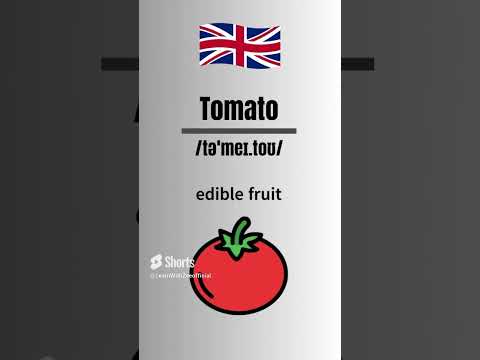 How to Pronounce tomato in English-British Accent #britishpronounciation #britishaccent