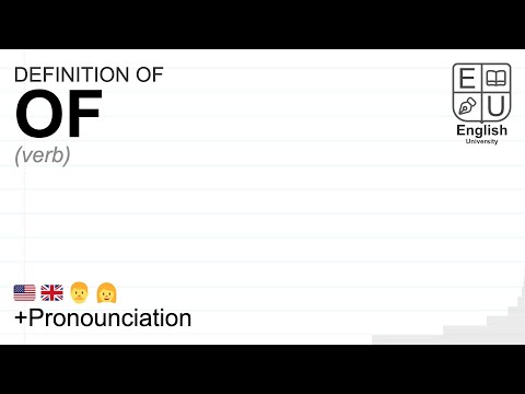 OF meaning, definition & pronunciation | What is OF? | How to say OF