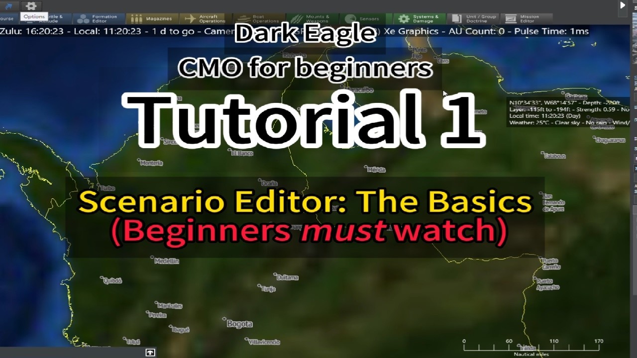 Dark Eagle - Command Modern Operations - Beginners -  Tutorial 1 - Two-unit Scenario