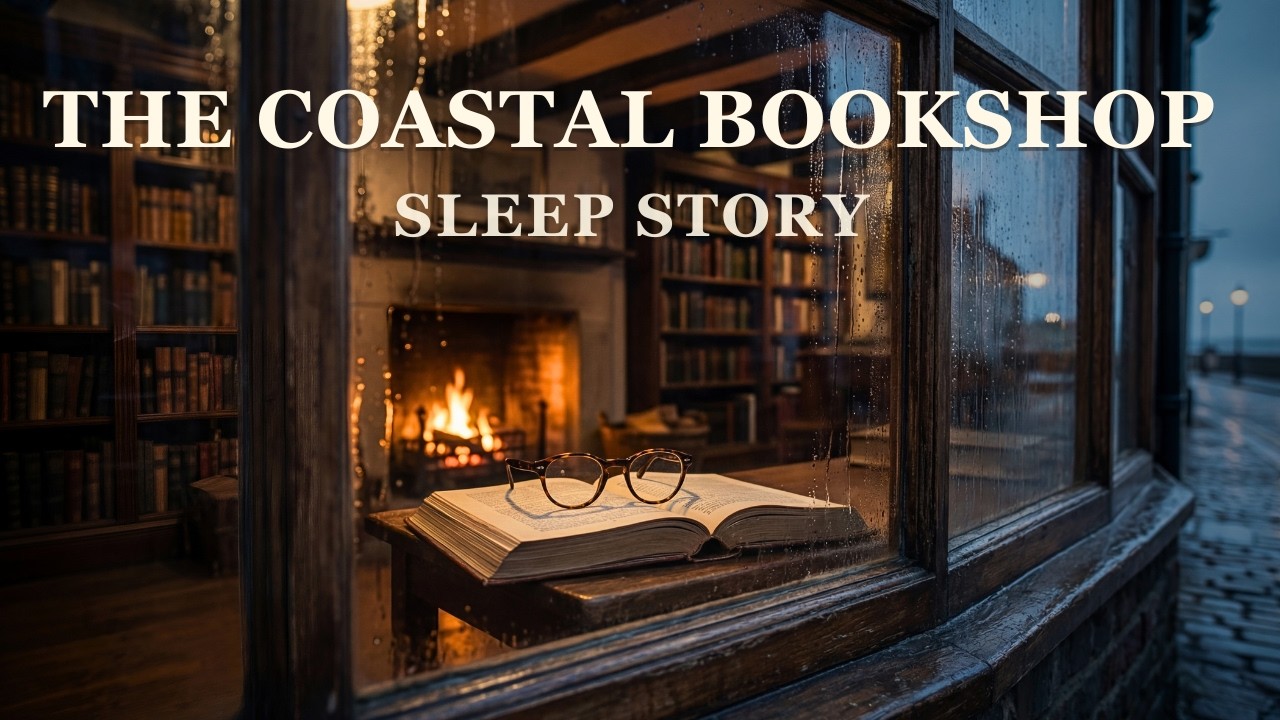 The Coastal Bookshop Sleep Story 📚 A Rainy Night by the Fire for Adults Who Can't Sleep