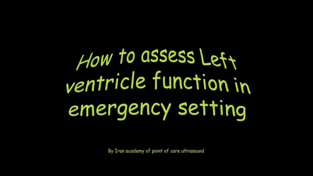 EPSS, assessing left ventricle function (video 1)