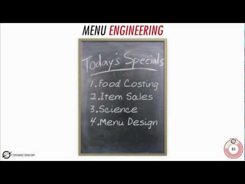 Restaurant 101 - Episode 7 - Menu Engineering (Design)