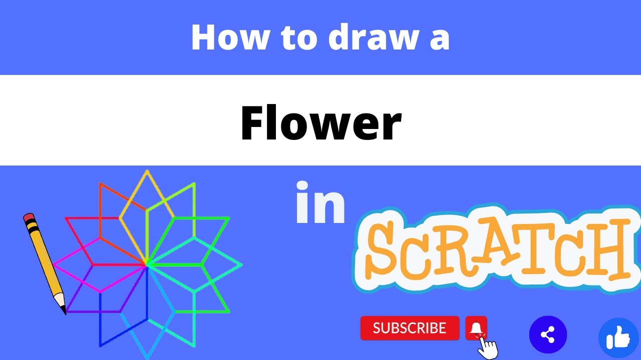 How to draw a flower in Scratch | Coding is Amazing (CIA) | CIA coder | Scratch | Coding