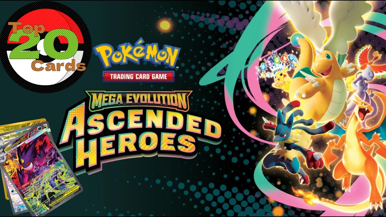 Top 20 Pokémon TCG Mega Evolution Ascended heroes Cards