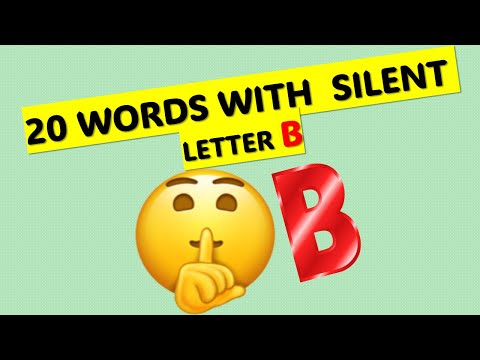 20 WORDS WITH SILENT LETTER B.