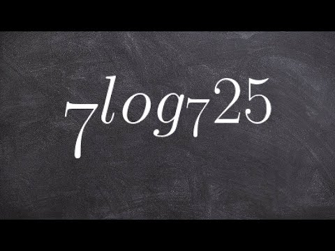 How to simplify a base raised to a log with the same base without a calculator