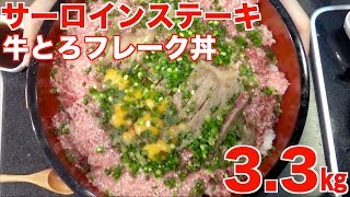 [많이먹기] 규토로 후레이크 설로인 스테이크 덮밥 3.3kg[키노시타 유우카] - 인스티즈(instiz) 인티영상 (종료) 카테고리