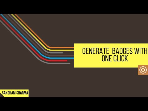 How to make Github Badge with one click || SS Developers